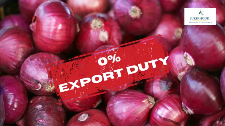0 Export Duty Payable On Onion W.E.F. April 1st, 2025