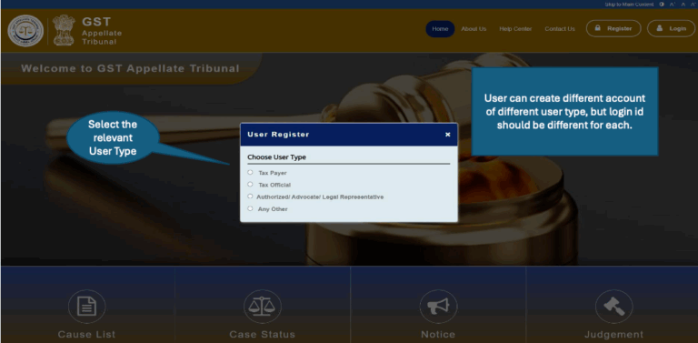 How To Register on GSTAT e-Filing Portal? Step-By-Step Guide